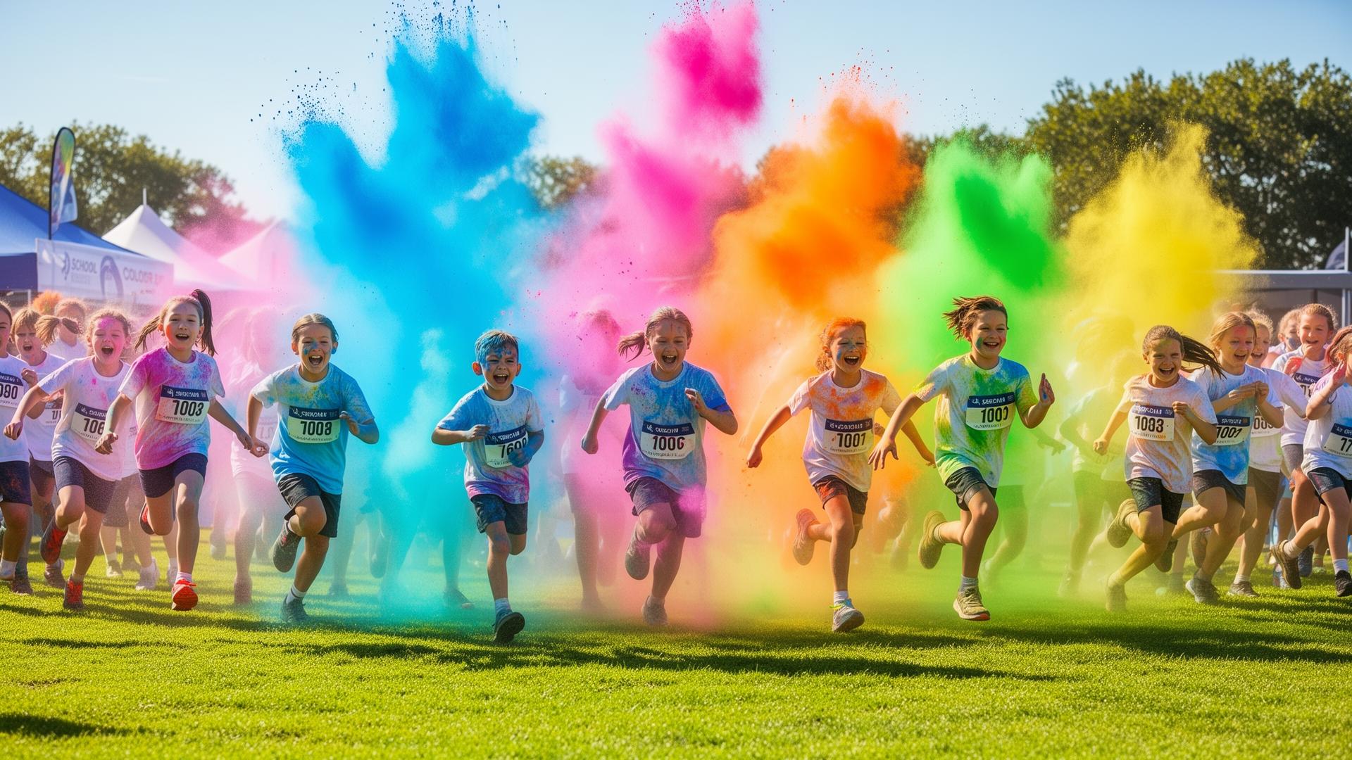 School Colour Dash — School Fundraising Colour Run Events UK